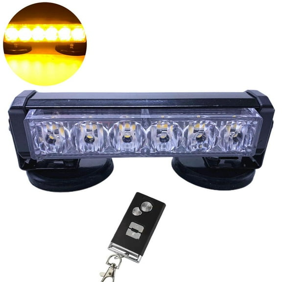 EMERGENCY LTG AMBER LED MINI LIGHT BAR S.A.E. CLASS I 12 VOLT VACUUM ...