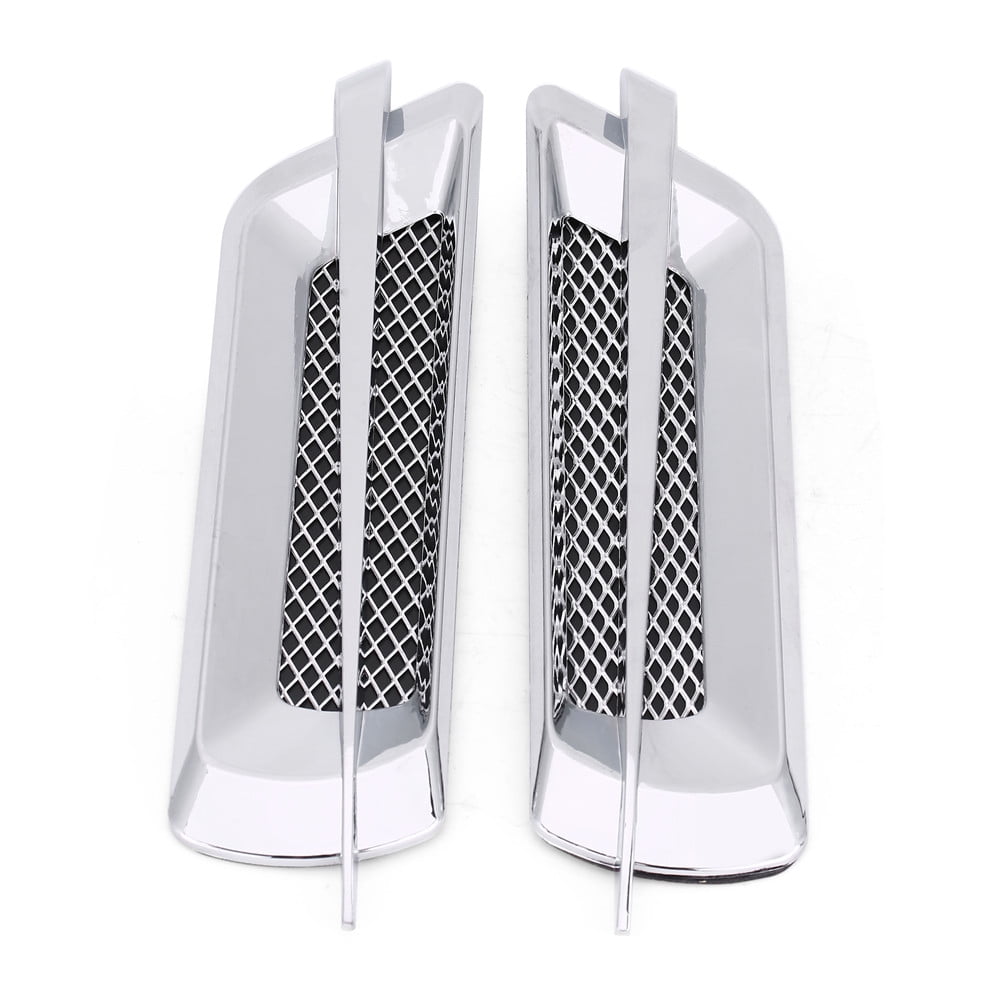 Car Side Air Flow Intake Grille Vent Net Cover Sticker - Universal ...