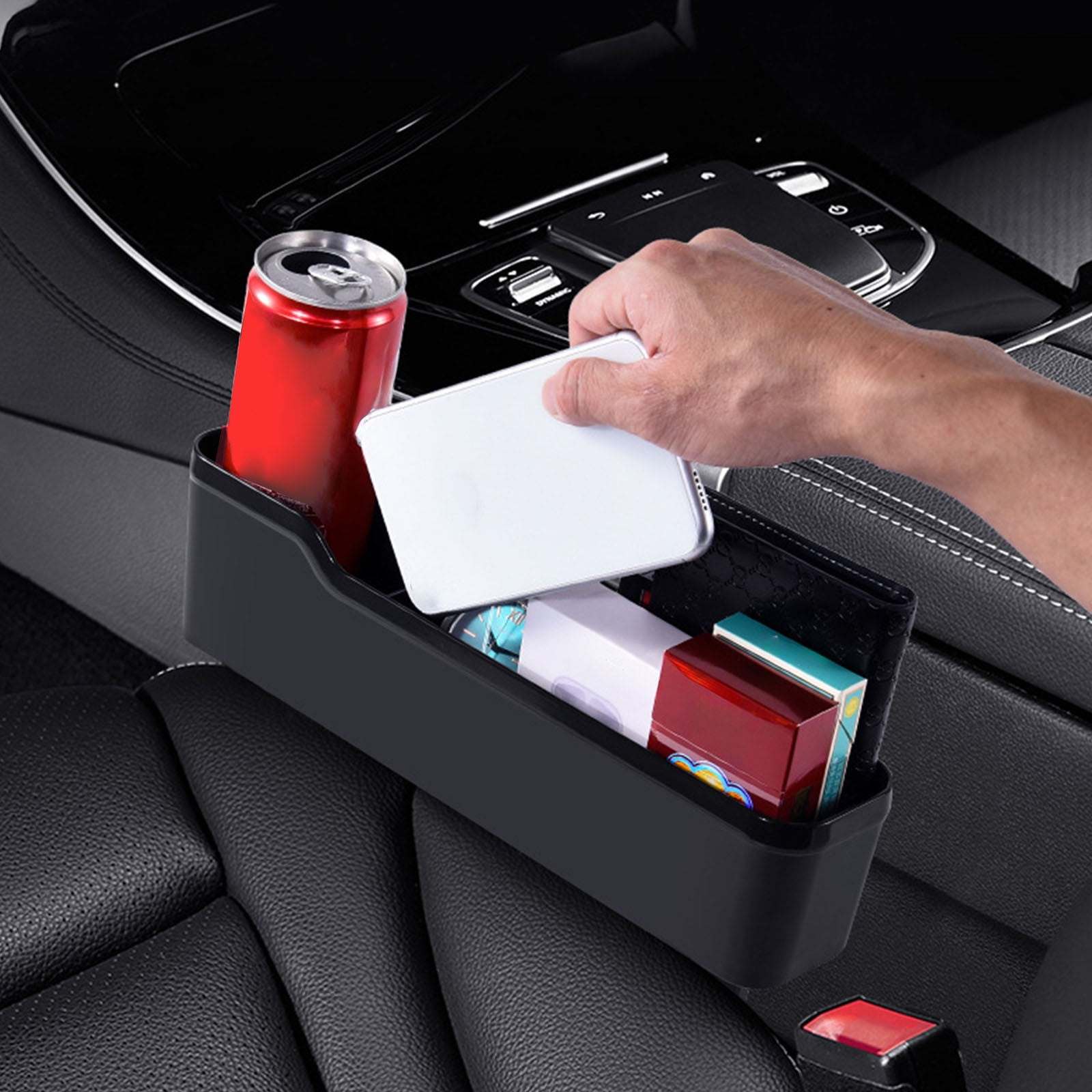 Car Slot Storage Box Multi Functional Detachable Storage Box Universal ...