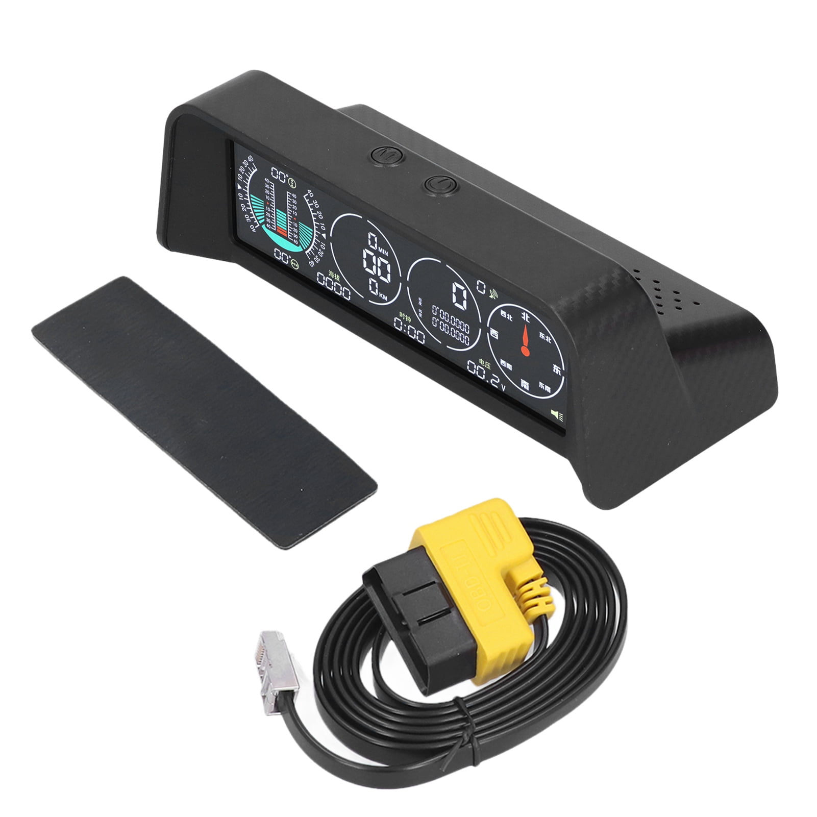 Car Smart HUD Display OBD Speed Water Temperature Overspeed Alarm Light ...