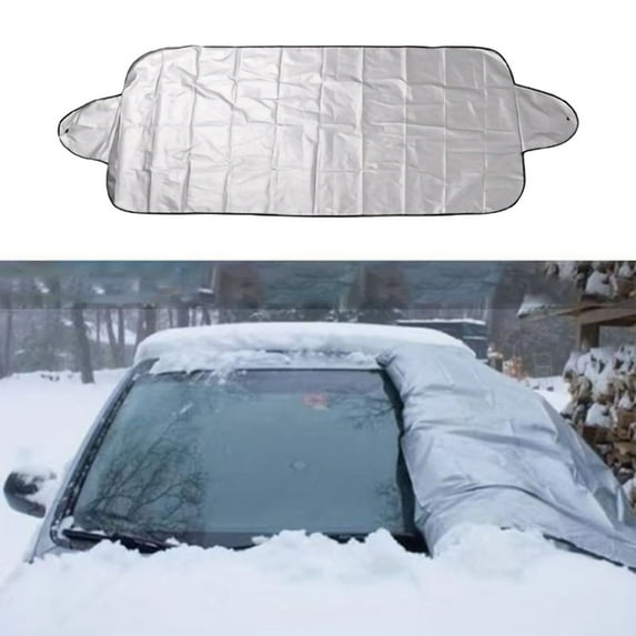 Car Snow Cover Sun Visor | Silver-Coated Window Shield | UV Protection ...