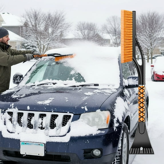 Car Snow Scraper - Window Glass Ice Scraper for Winter, Multifunctional ...