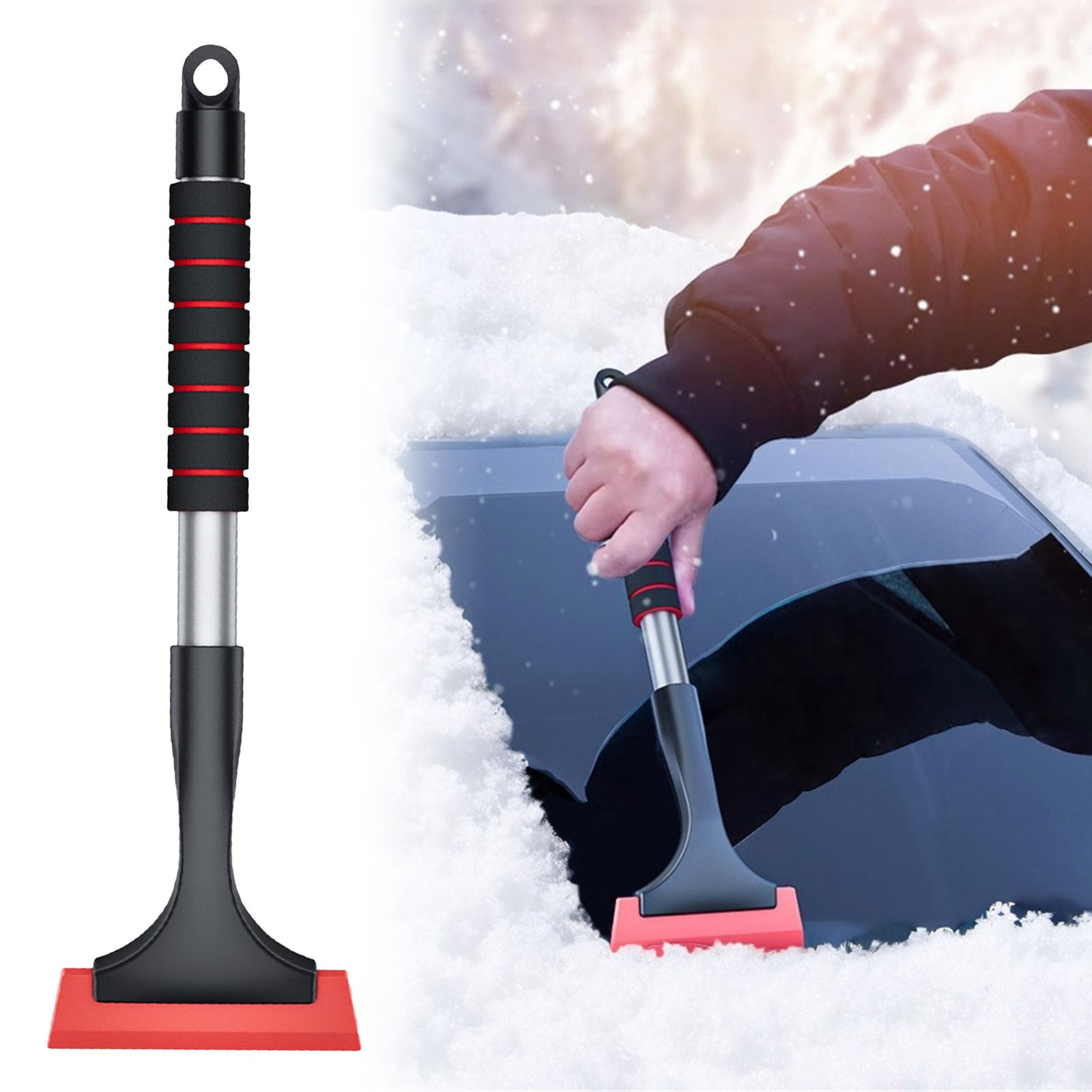 Car Snow Shovel Aluminum Alloy Telescopic Snow Removal Shovel ...