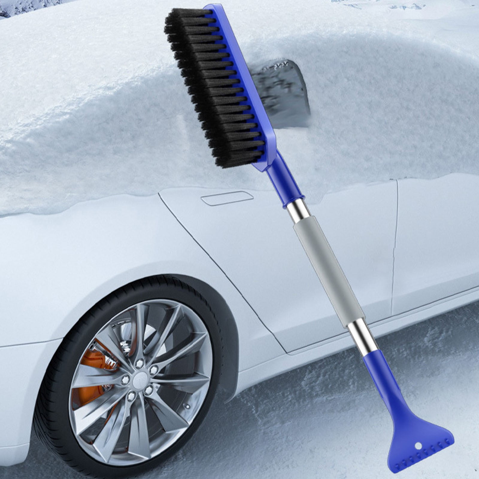 Car Snow Shovel & Scraper - Aluminum Alloy Handle, ABS Plastic Head ...
