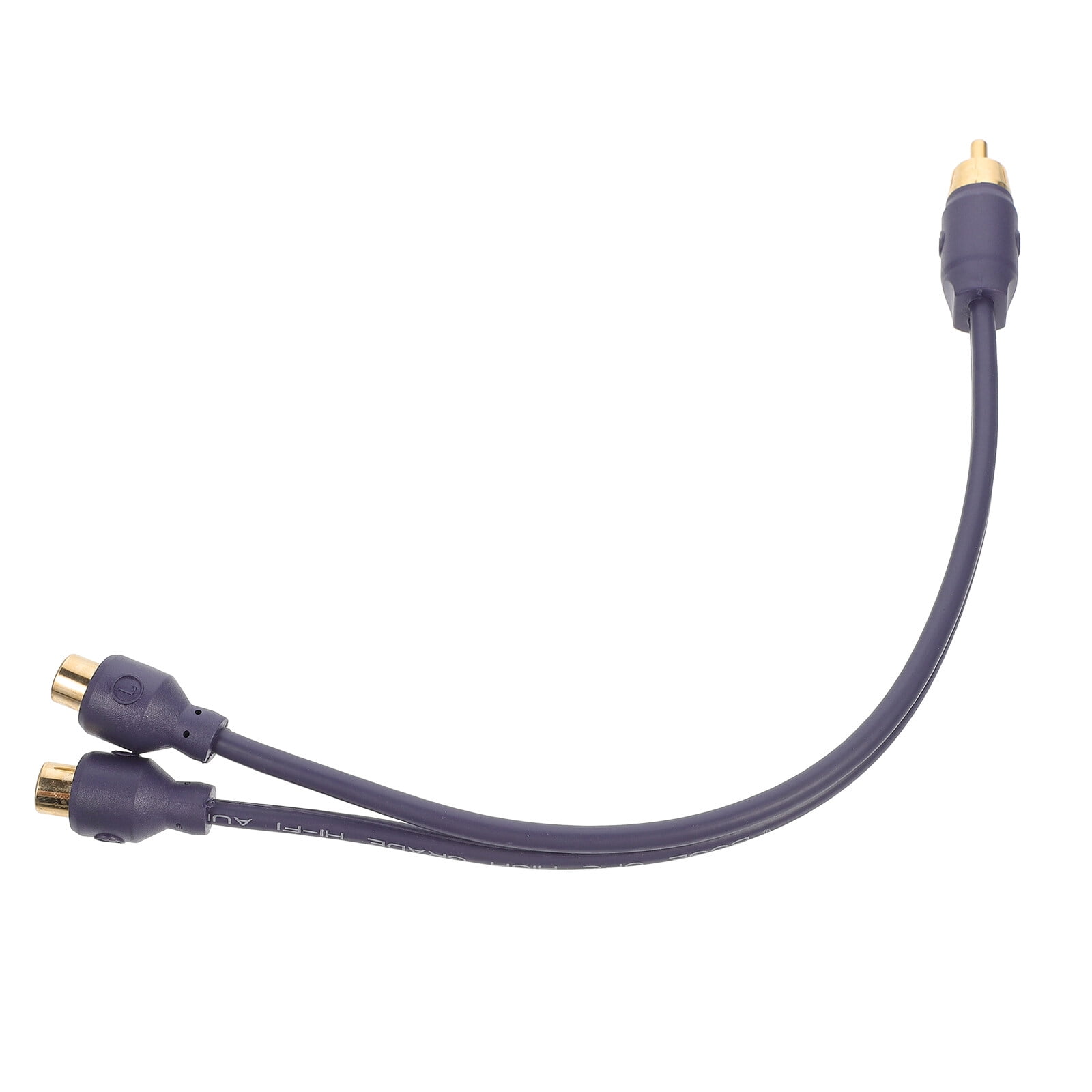 Y Splitter Cable for Car Use with Pure Copper and PVC Protection Black ...