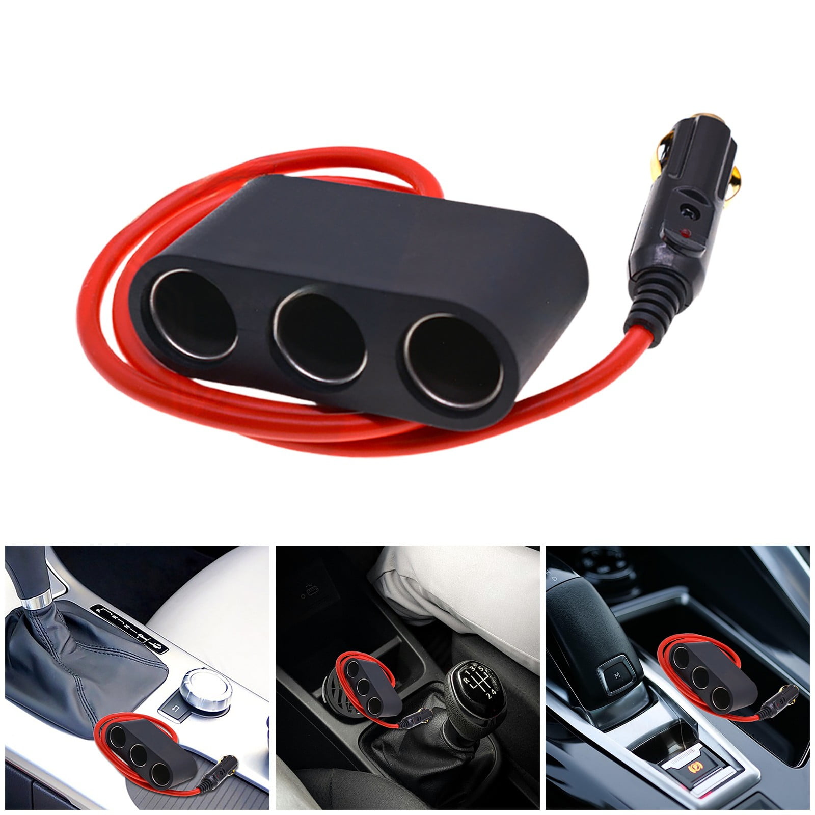 Car Splitter Heavy Duty Metal Socket Adapter For /Heating Pads/Devices ...