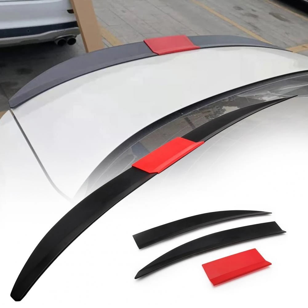 Car Spoiler 3 Section Adjustable Universal Rear Spoiler Tail Wing DIY ...