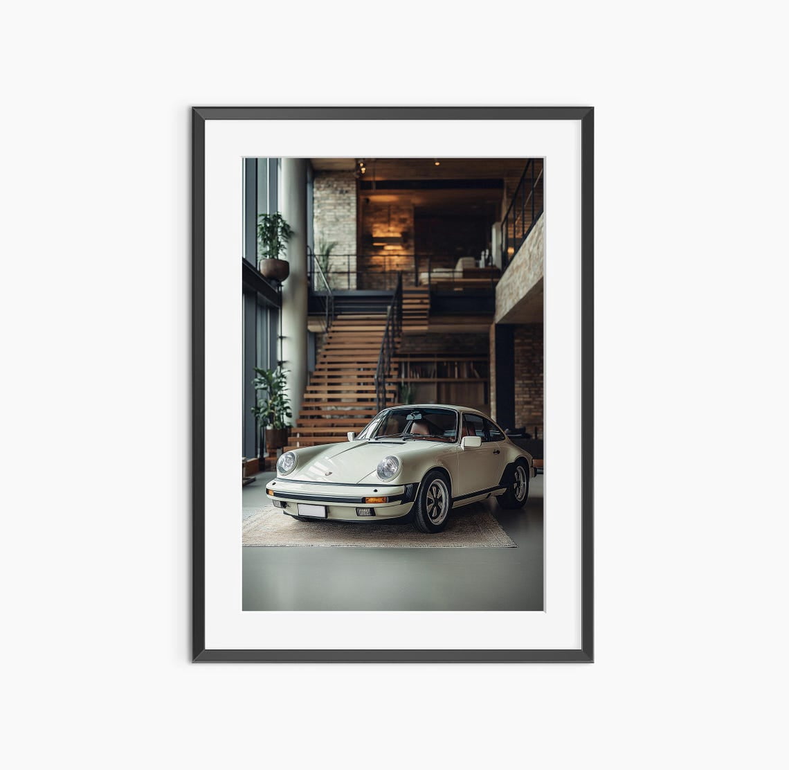 Car Sports Car Garage Retro Portrait PRSH26 Photography Museum Quality ...