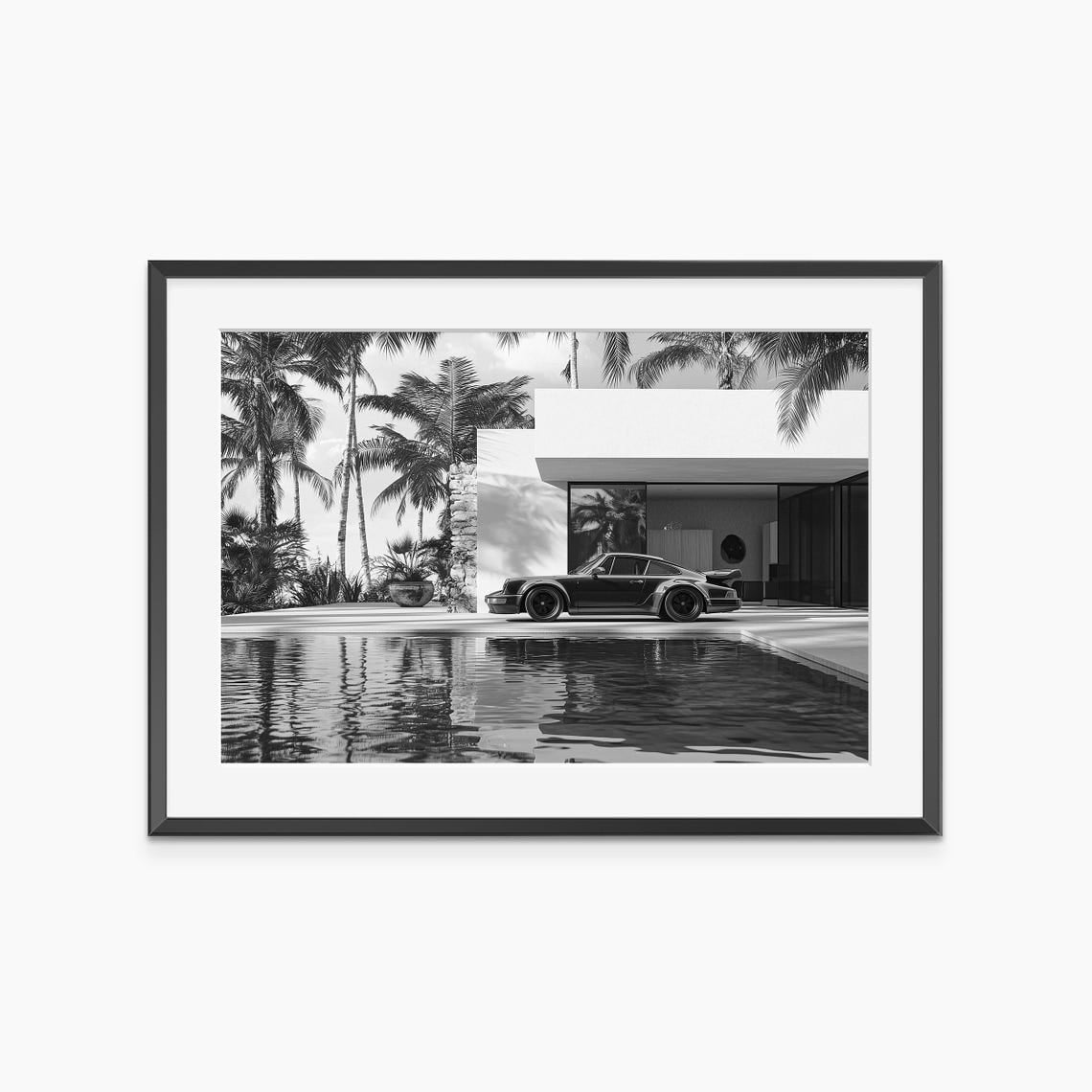 Car Sports Car Garage Retro Portrait PRSH35 Photography Museum Quality ...