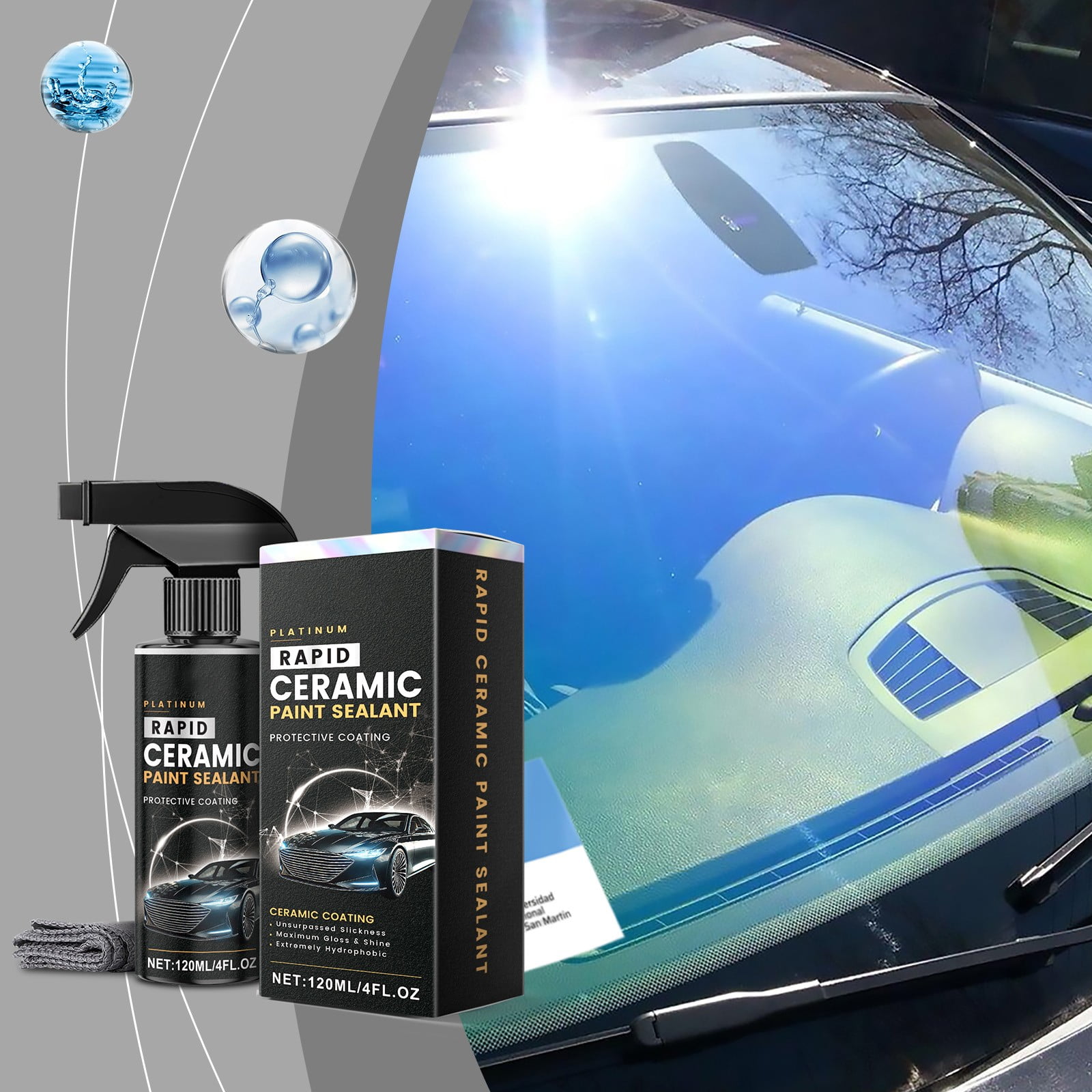 Car Spray Protector Hydrophobic Car Coating Spray Rainproof Coating ...