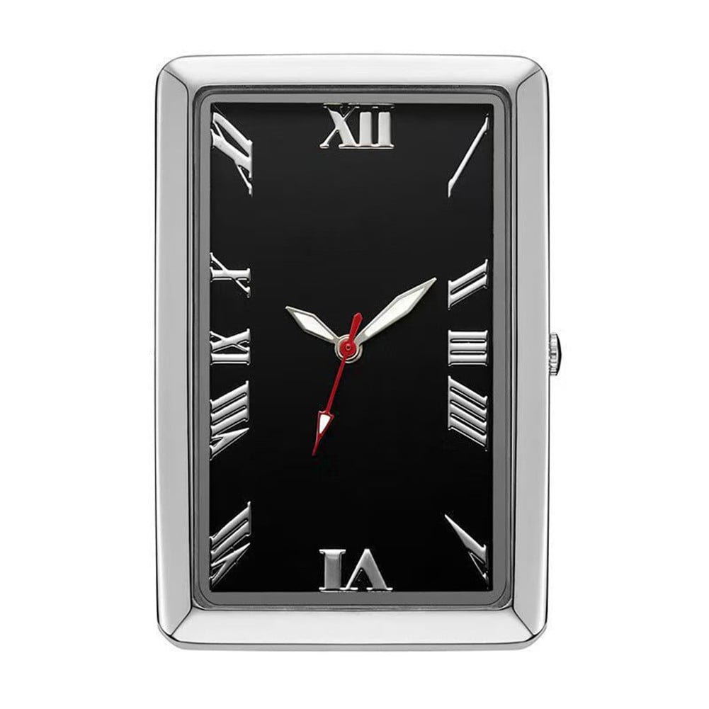 Car Square Clock Quartz Dashboard Watch with Glass Face, Electronic for ...