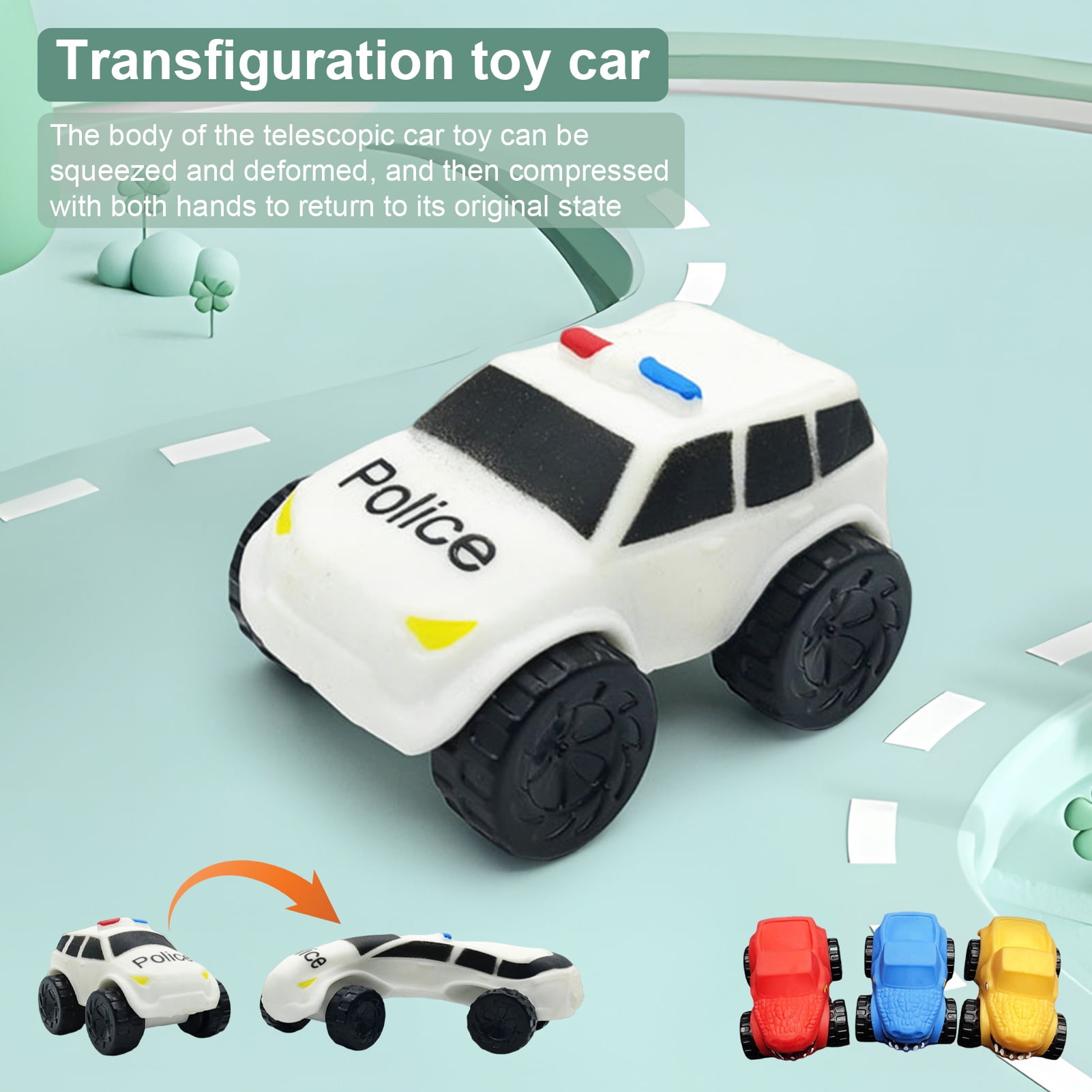 Car Squeeze Fidget Toy Slow Rebound TPR Stress Anxiety Relief Mini ...