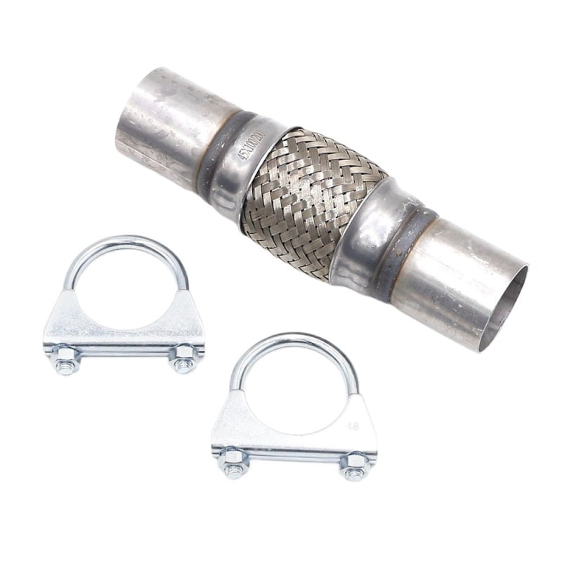 Car Stainless Steel Wire Exhaust Clamp On Flexi Tube Joint Flexible ...