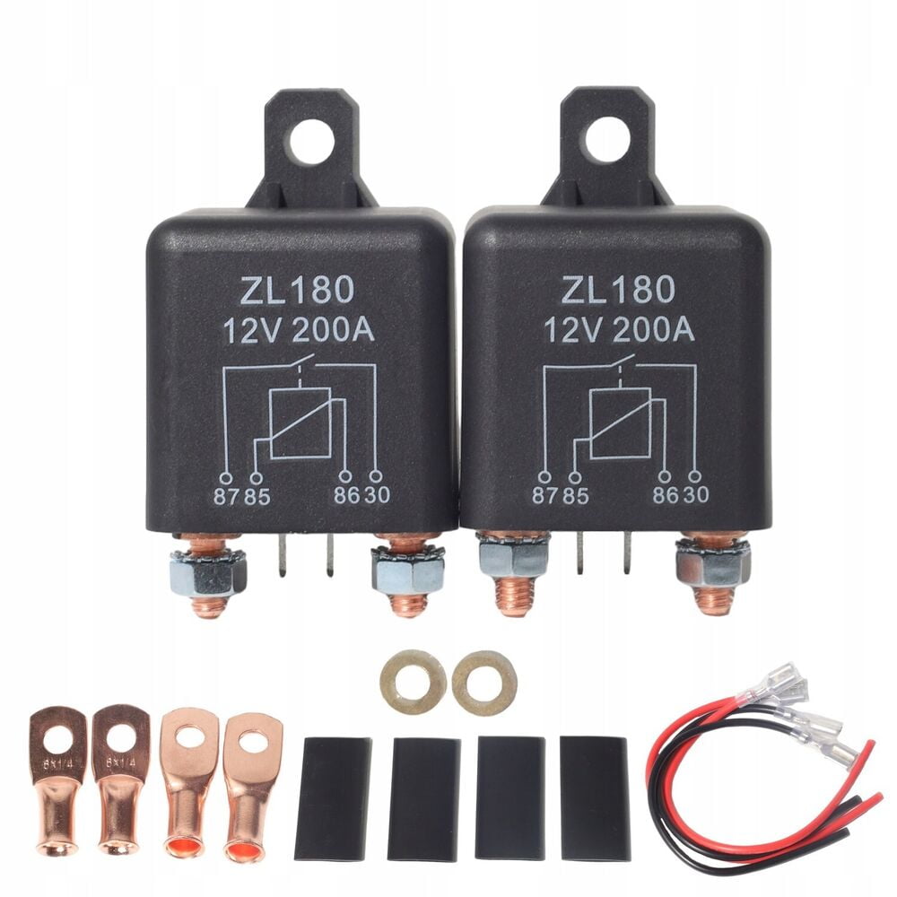 Car Starter Relay Heavy Duty SPST 4-pin 12V 200 AMP 200A Power ...