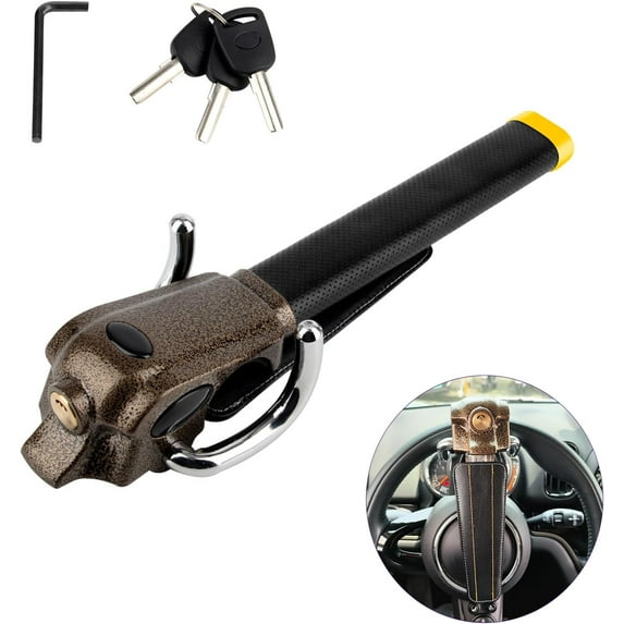 Car Steering Lock, Heavy Duty Universal Anti-Theft Locking Devices ...
