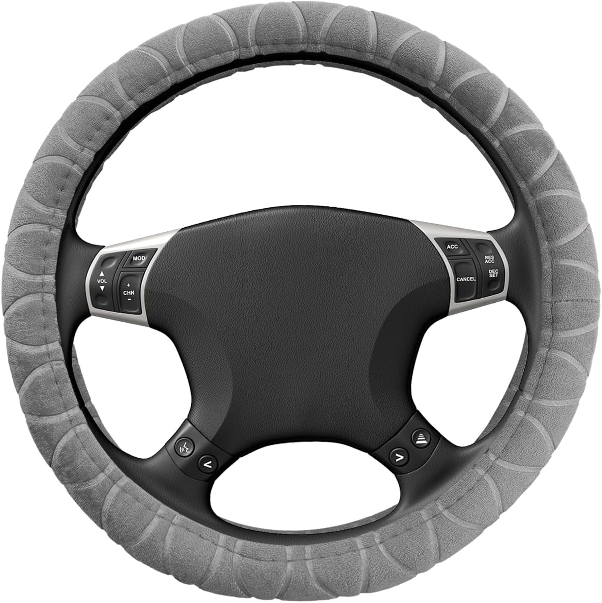 Car Steering Wheel Cover, 15×15 Inch Soft Plush Elastic Steering Wheel ...