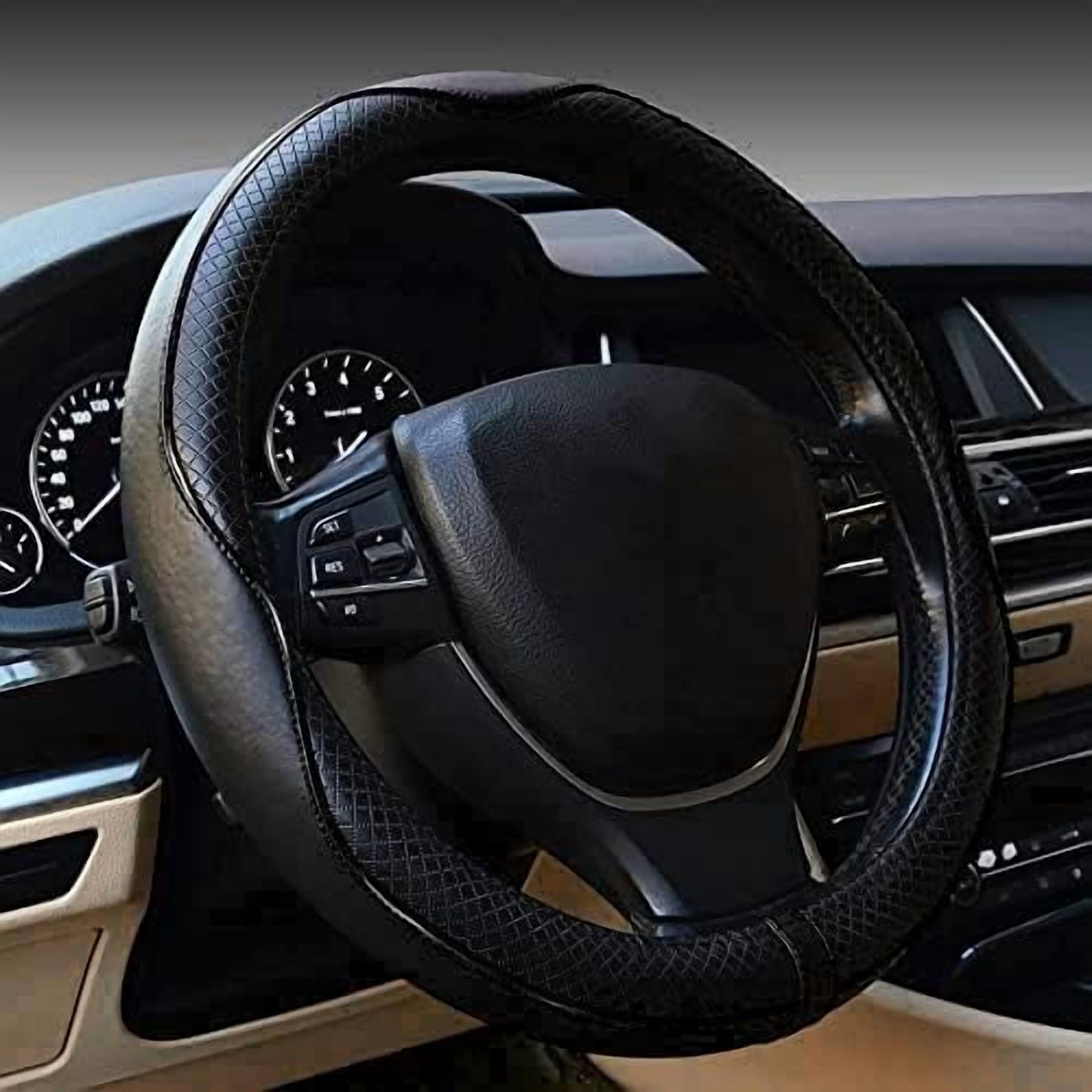 Car Steering Wheel Cover, Anti-Slip, Safety, Soft, Breathable, Heavy ...