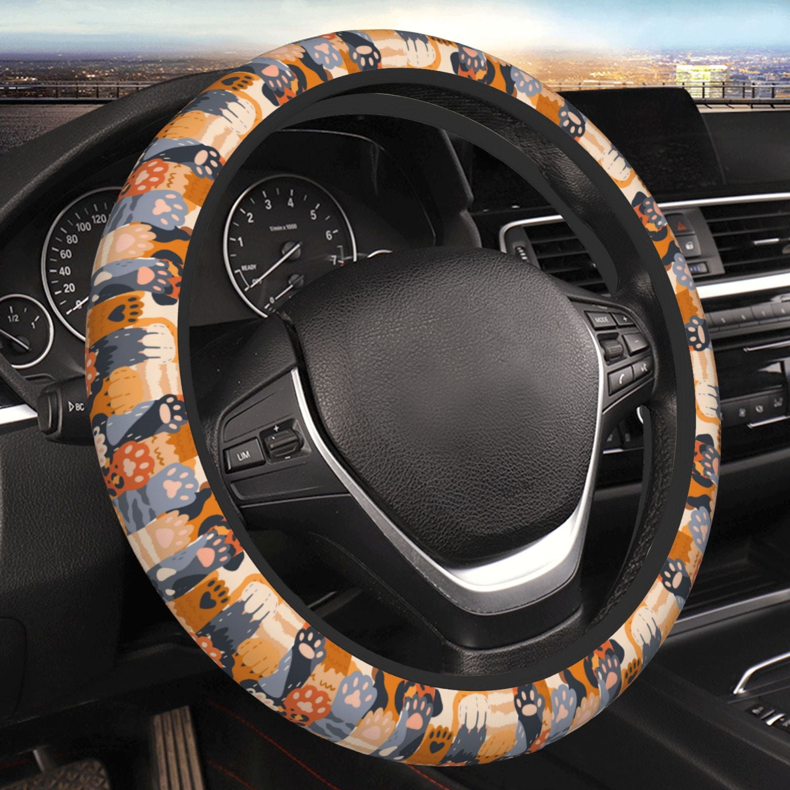 Car Steering Wheel Cover - Cute cat paw Non-Slip Thick Steering Wheel ...
