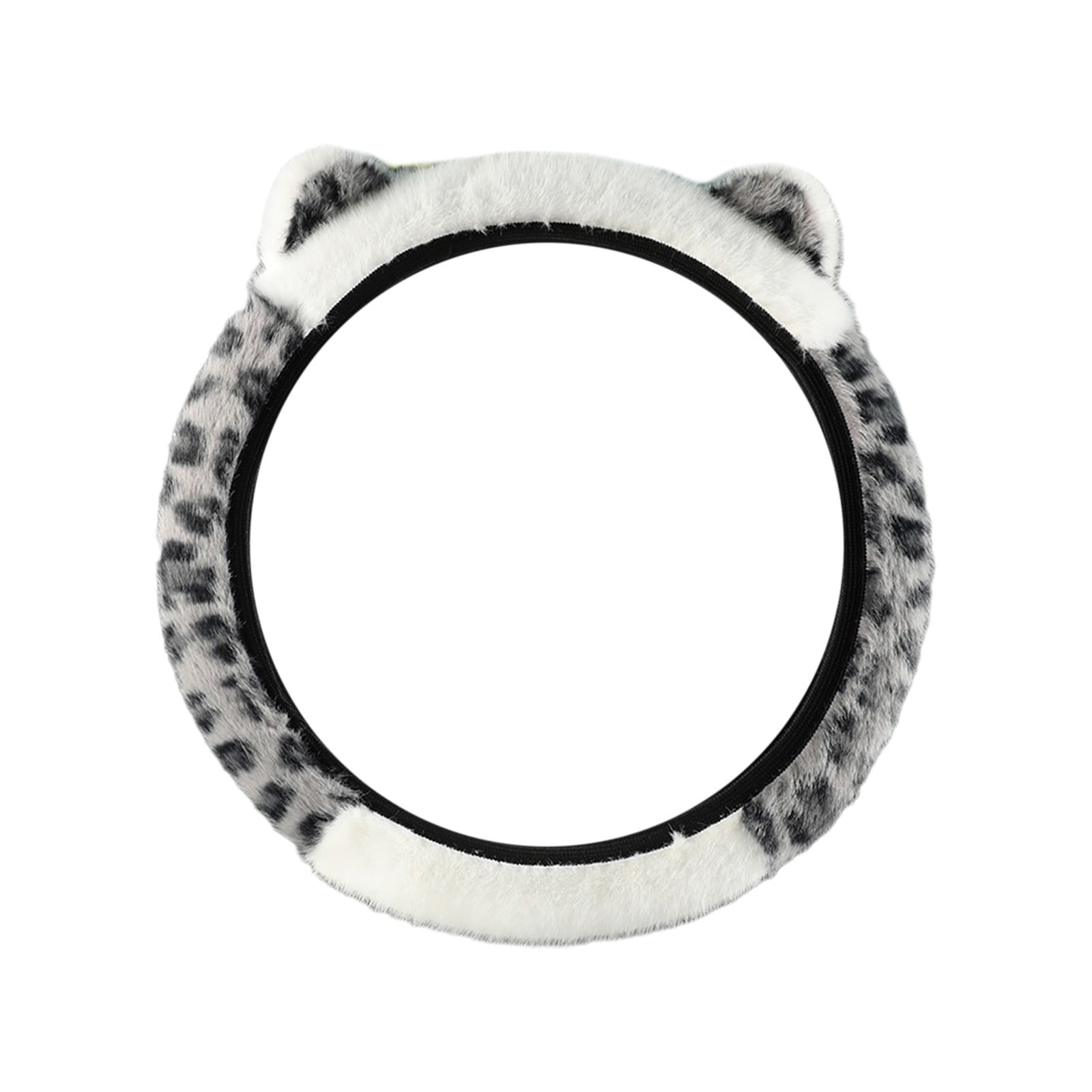 Car Steering Wheel Cover Fluffy Leopard Steering Wheel Covers with Cute ...