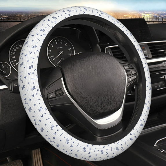 Car Steering Wheel Cover - Math Symbol Print comical Universal Car ...
