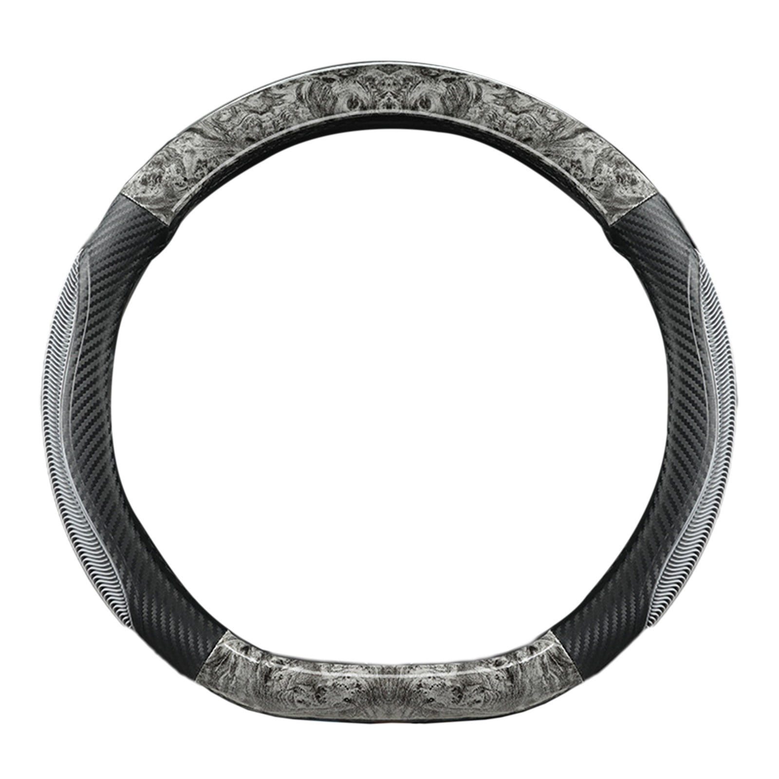 Car Steering Wheel Cover, Non-Slip Wear-Resistant Wood Grain Steering ...
