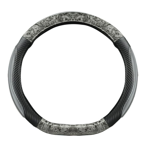 Car Steering Wheel Cover, Non-Slip Wear-Resistant Wood Grain Steering ...