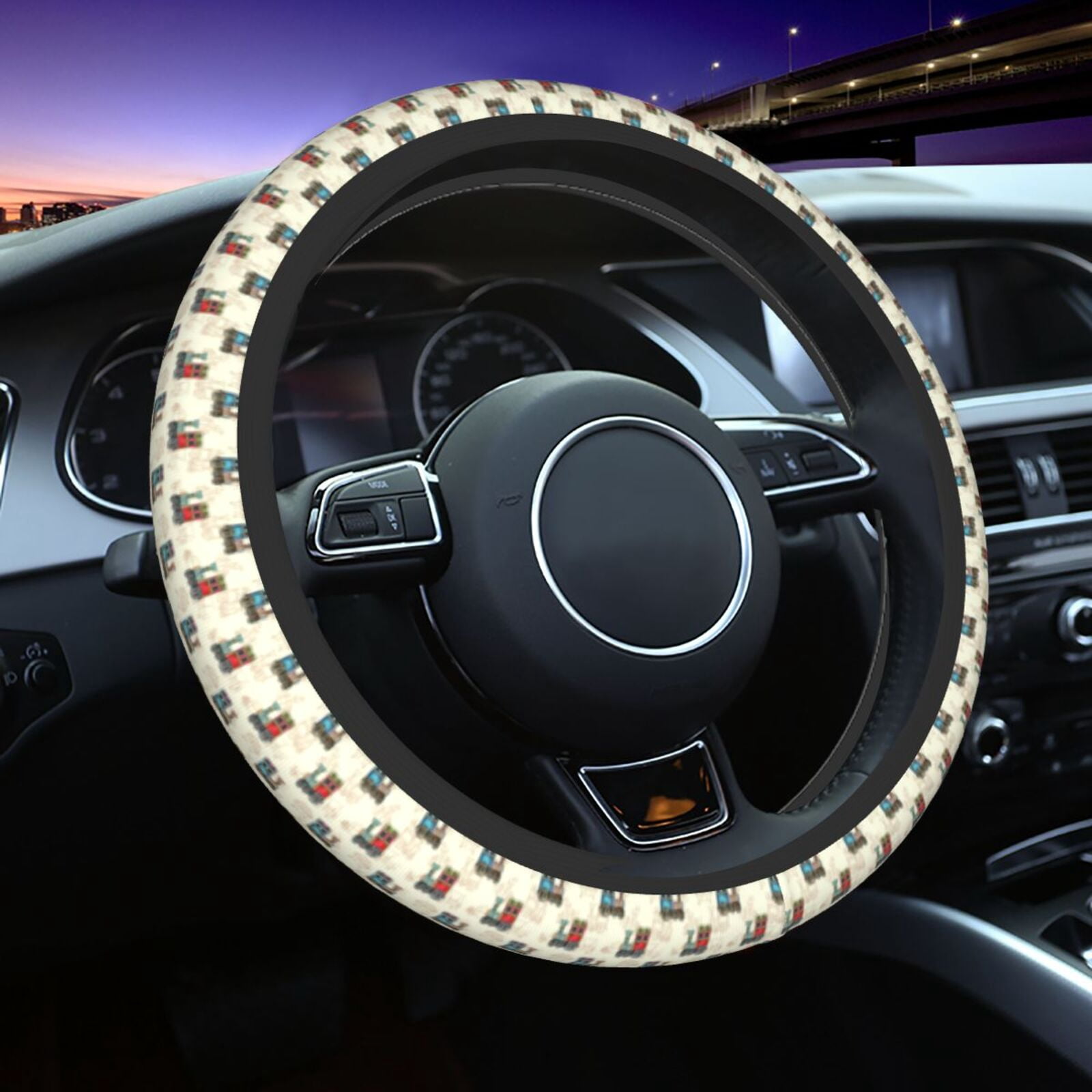 Car Steering Wheel Cover - Retro Steampunk Vehicle Non-Slip Steering ...