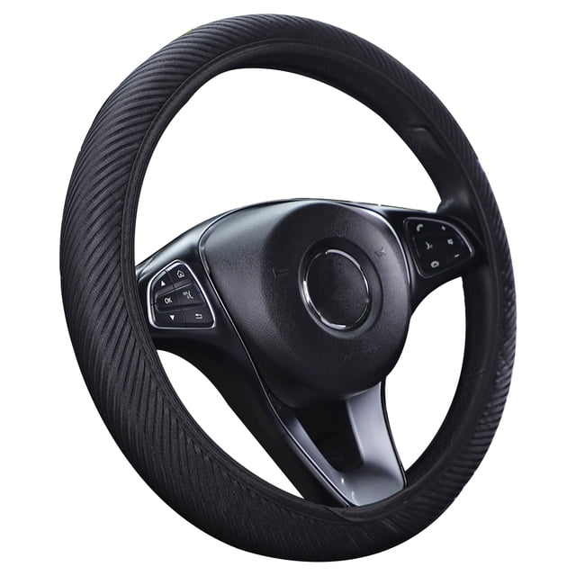 Car Steering Wheel Cover Striped Pattern Mesh Fabric Steering Wheel ...