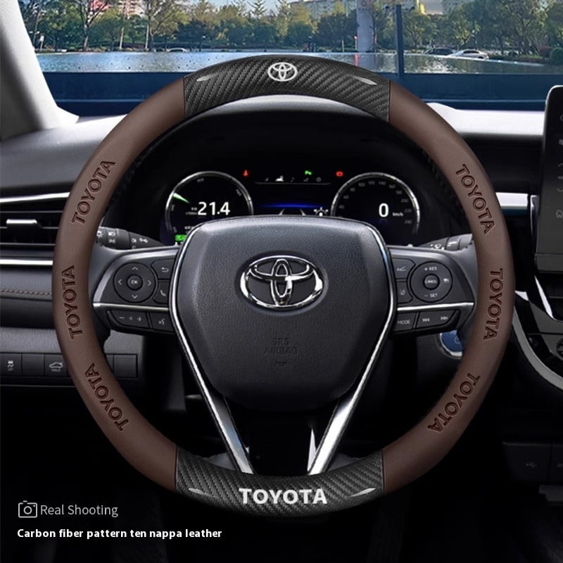 Car Steering Wheel Cover Toyota Corlla Camry Auris RAV4 C-HR Yaris ...