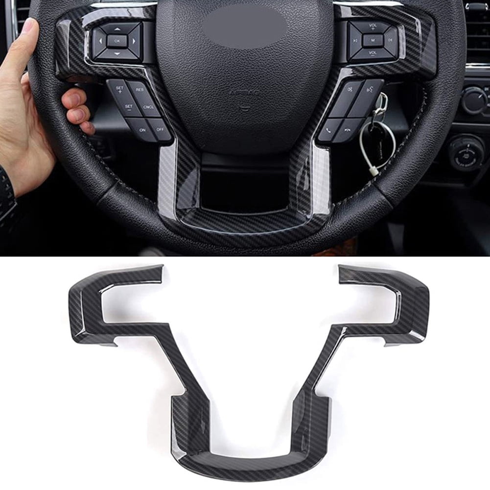 Car Steering Wheel Cover Trim Bezel For Ford F150 2015-2020 F250 F350 ...