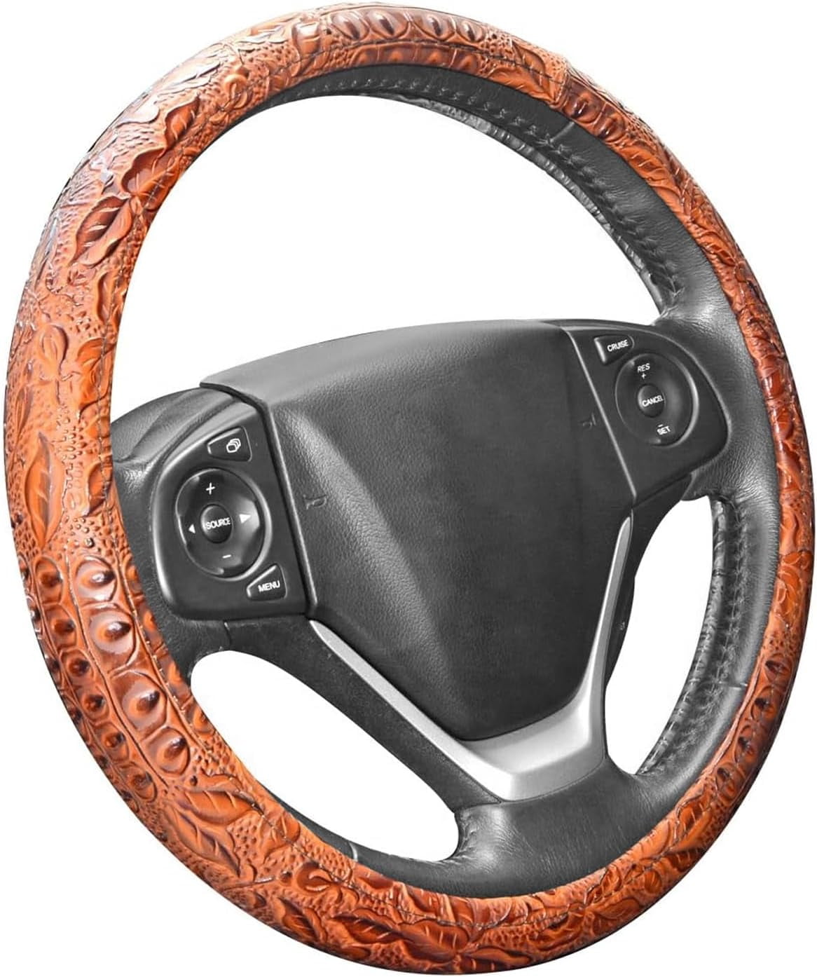 Car Steering Wheel Cover Universal 15 inch Auto Antislip Leather ...