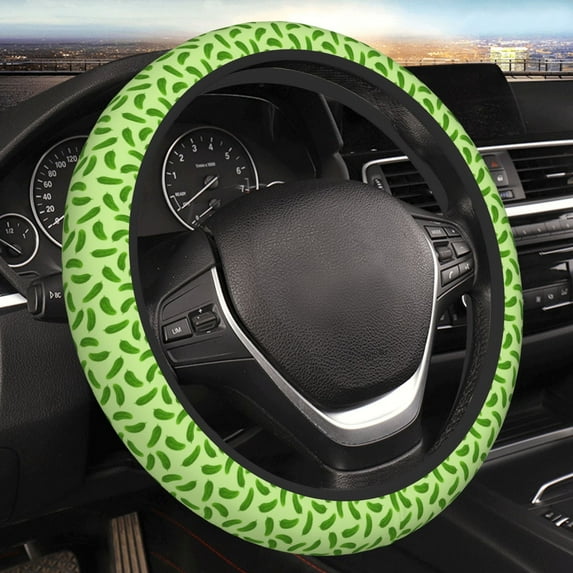 Car Steering Wheel Cover - green Cucumber Pattern Universal Car ...