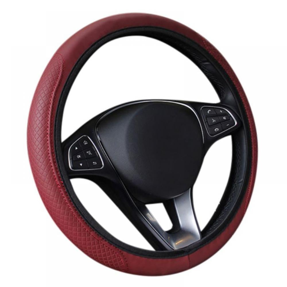 Car Steering Wheel Cover with Durable PU Leather,Universal 15" for Car ...