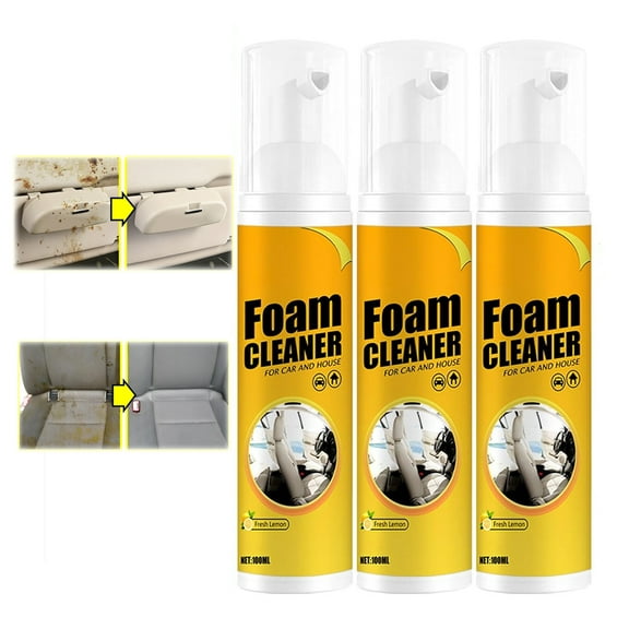 JZCHUNTOY Car Interior Foam Cleaner, Multi-Functional No-Wash Dry ...