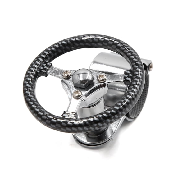 Car Steering Wheel Knob Handle Power Turning Ball Carbon Fiber Pattern ...
