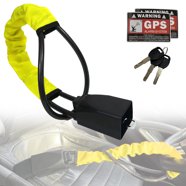 The Club LX Anti-Theft Security Car Auto Vehicle Clear Steering Wheel ...