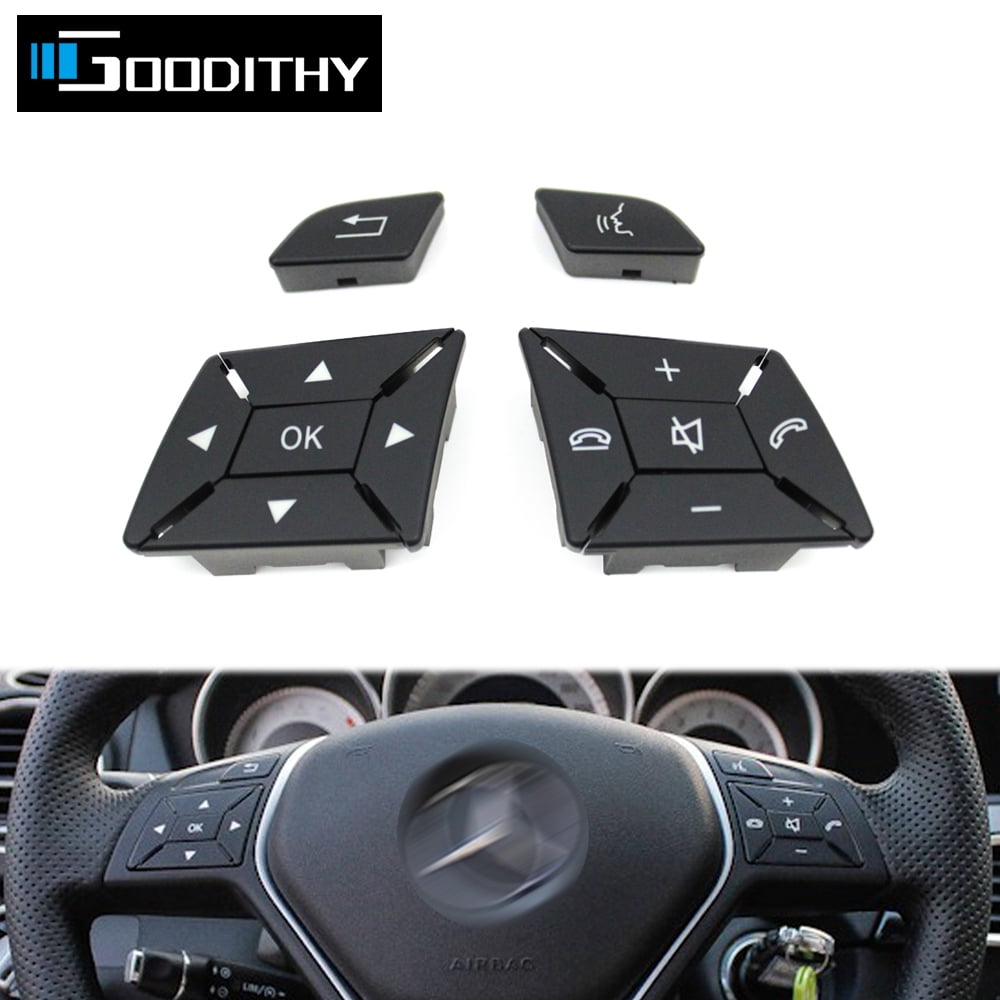 Car Steering Wheel Switch Button Menu Control Cover For Mercedes Benz C ...