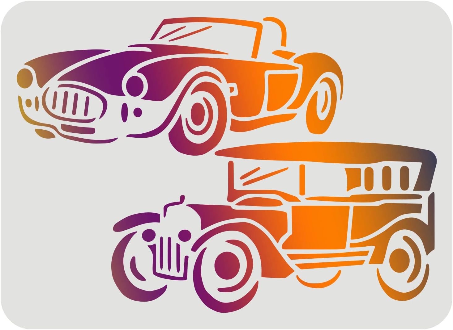 Car Stencil 11.7x8.3inch Sport Car Stencil Reusable Roadster Painting ...