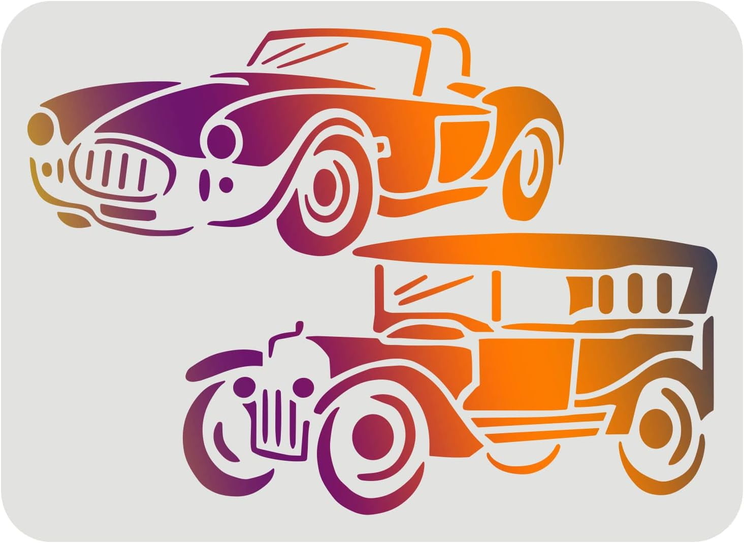 Car Stencil 11.7x8.3inch Sport Car Stencil Reusable Roadster Painting ...