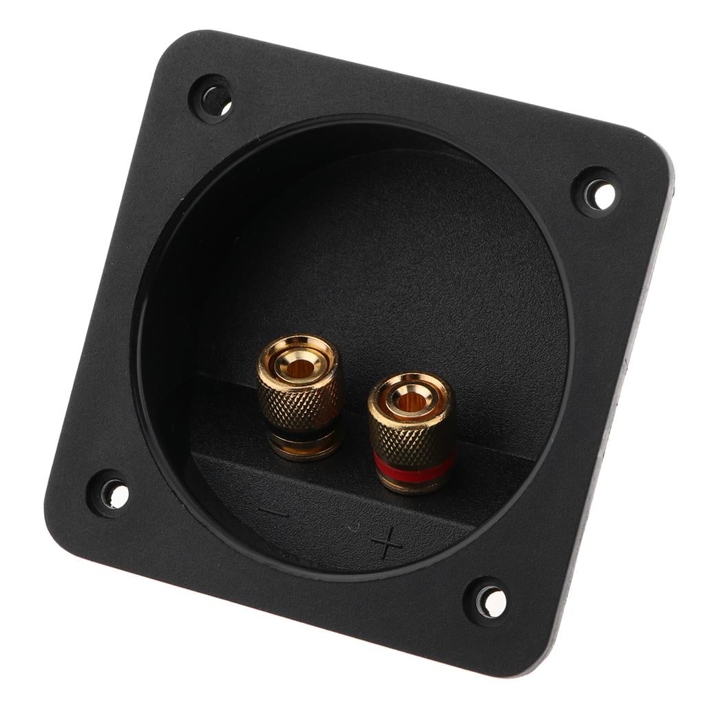 Car Stereo 2-Way Speaker Box Terminal Binding Spring Cup Connectors ...