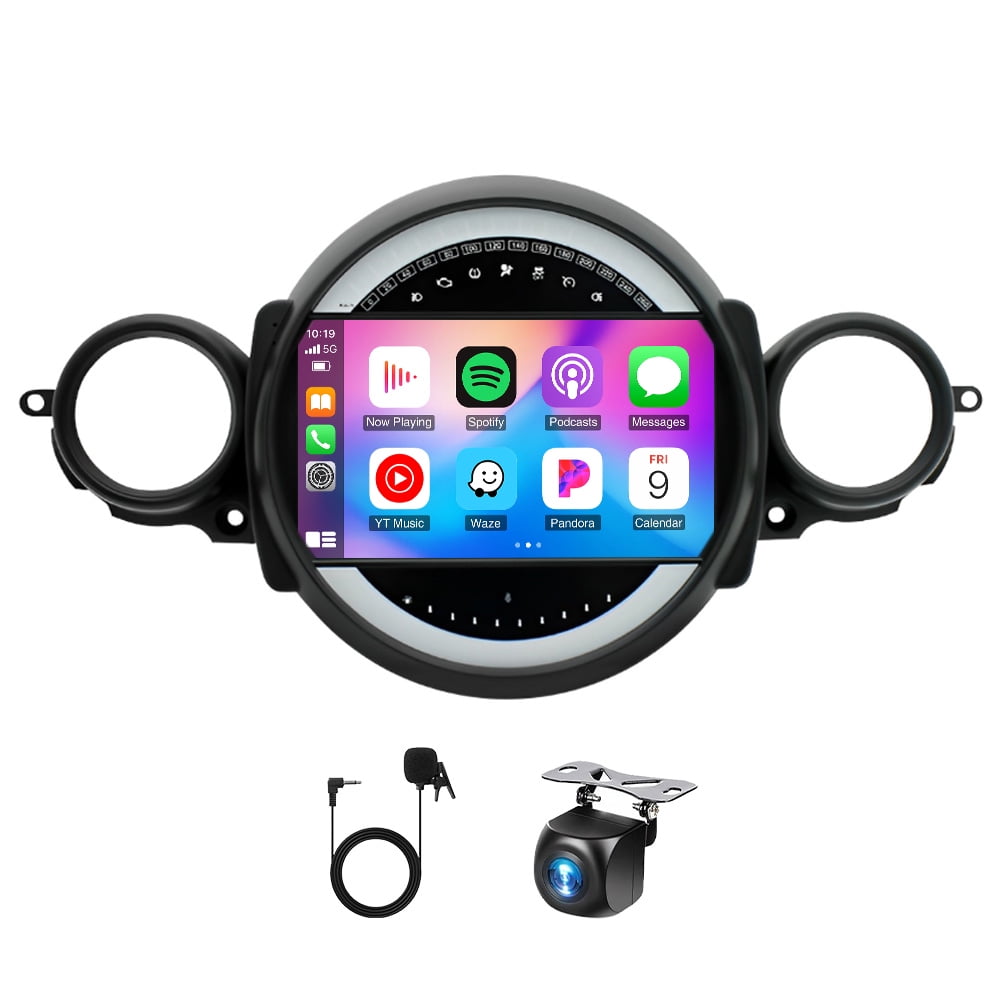 Car Stereo 9" Android 15 4GB+64GB GPS Navigation RDS for Mini Cooper R56 2007-2014 with CarPlay ...