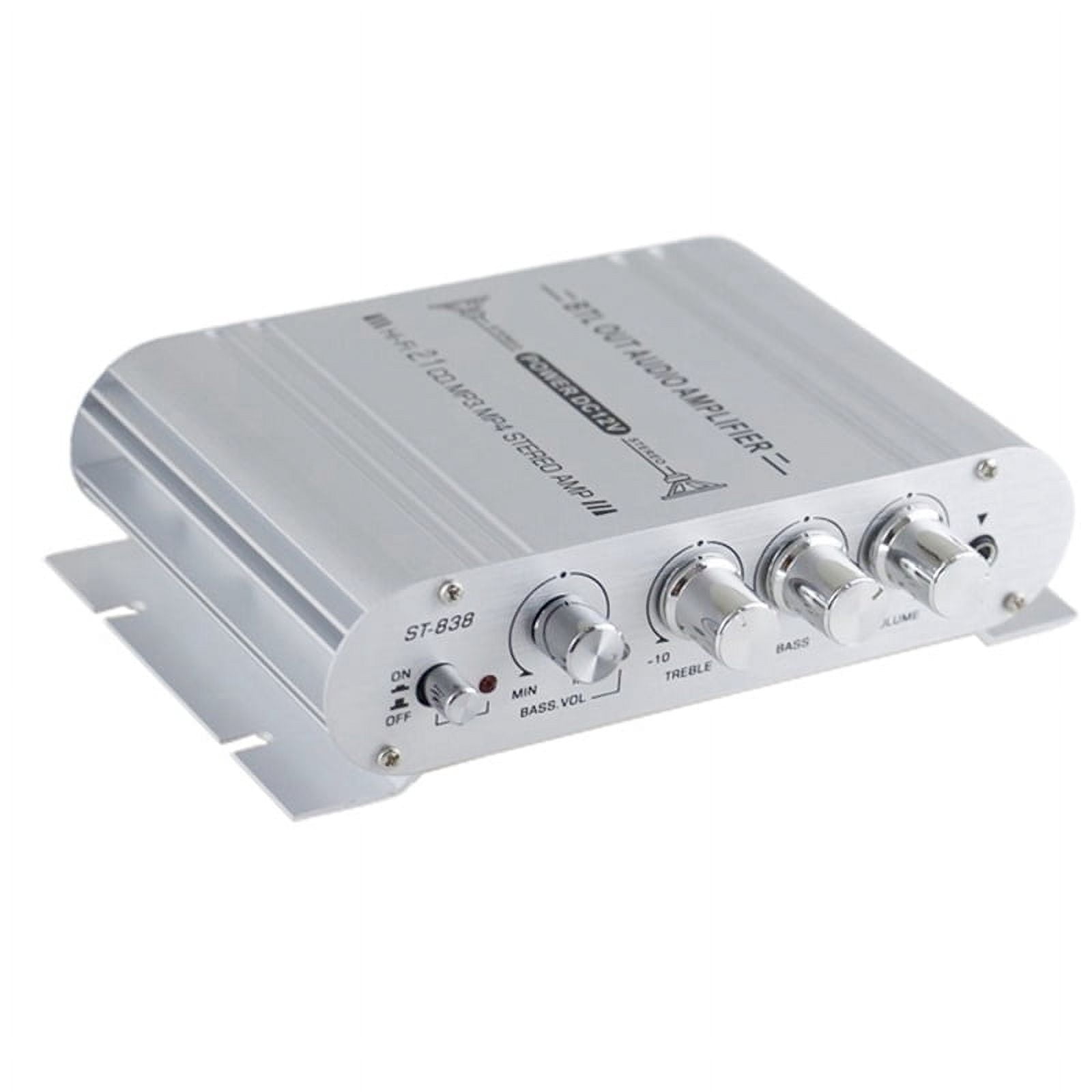 Car Stereo Amplifier Speaker Hifi Power 2.1 Channel Home Subwoofer ...