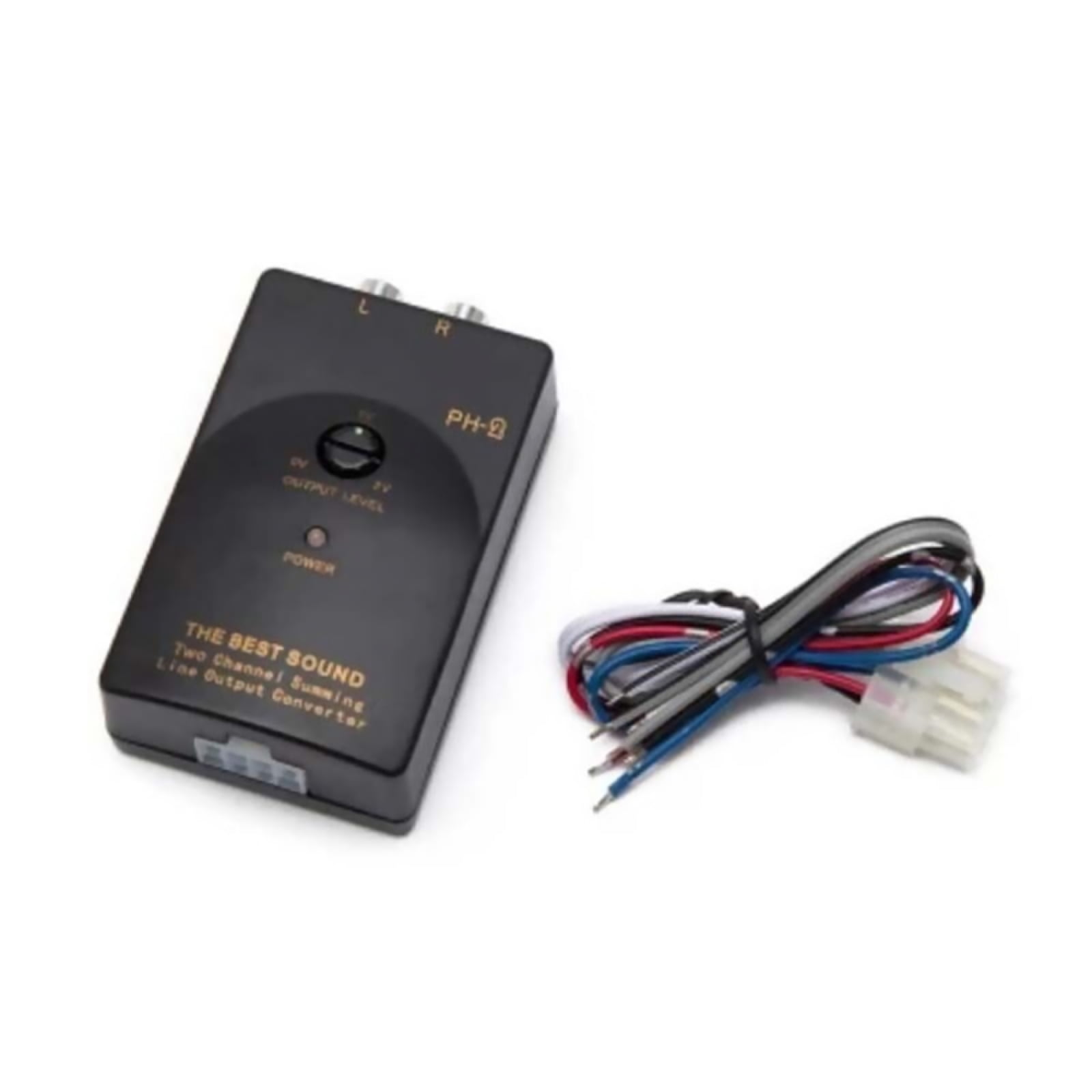 Car Stereo Audio RCA Speaker Hi-Low Converter Amplifier High to Low ...