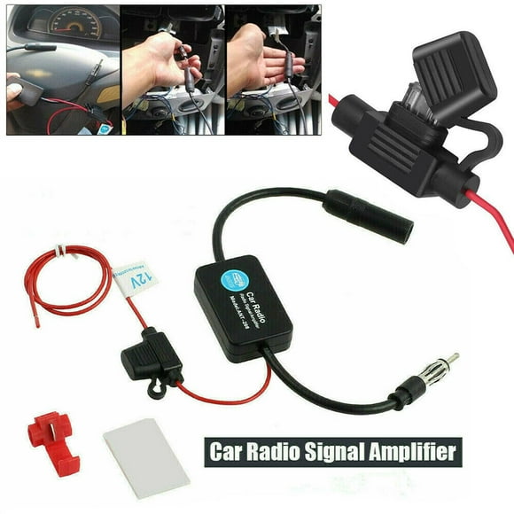 Car Radio Am Fm Antenna Signal Amplifier Booster Vehicles