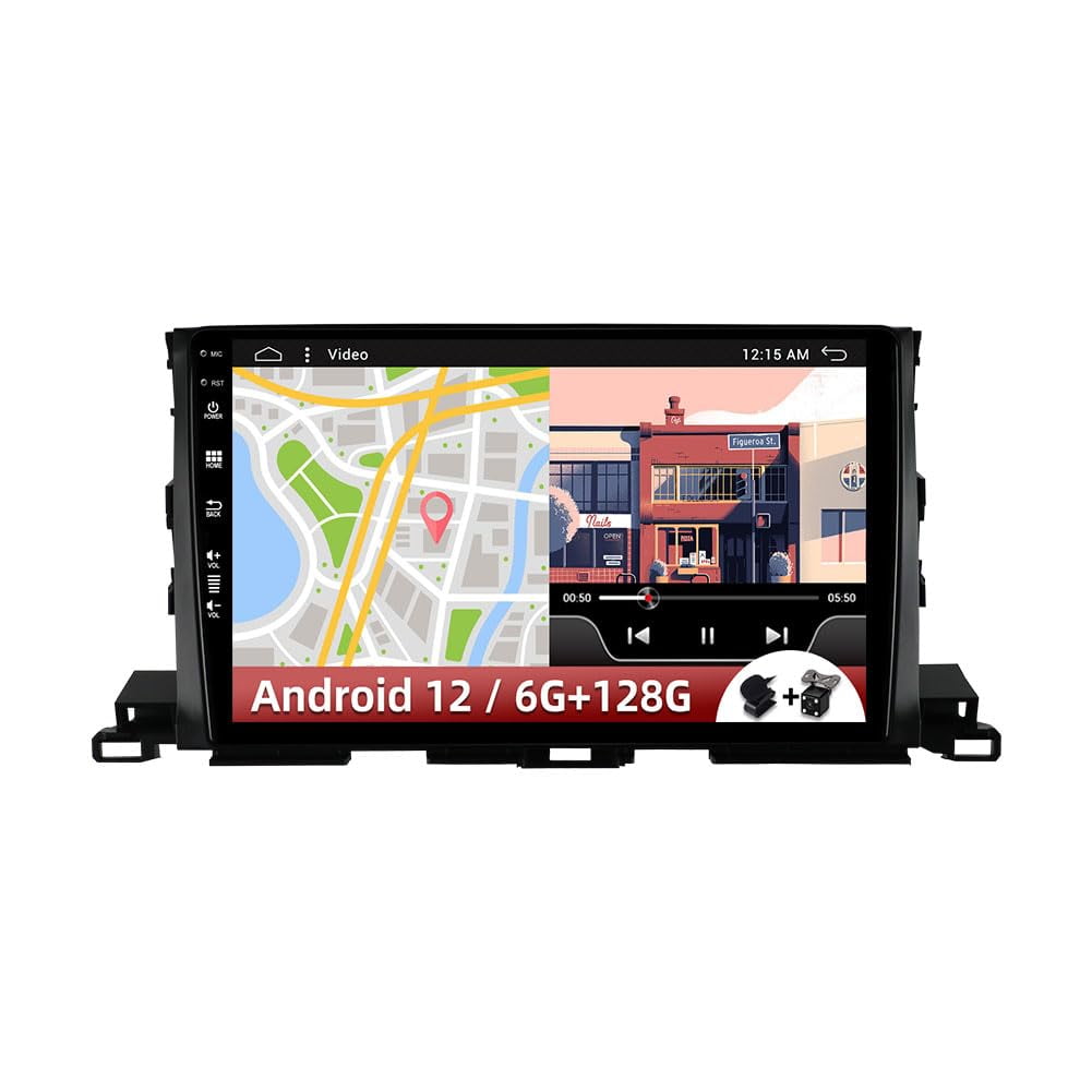 Car Stereo Head unit Fit for Toyota Highlander Kluger 3 XU50 2013-2019 ...