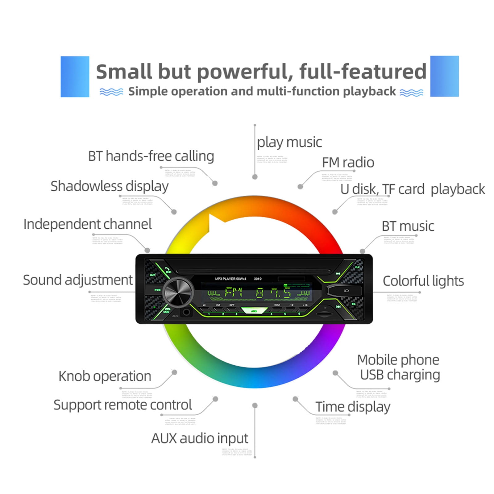 Car Stereo,Car Stereo In Kit Bt Stereo Lcd Display Car Colors Lcd 7 ...