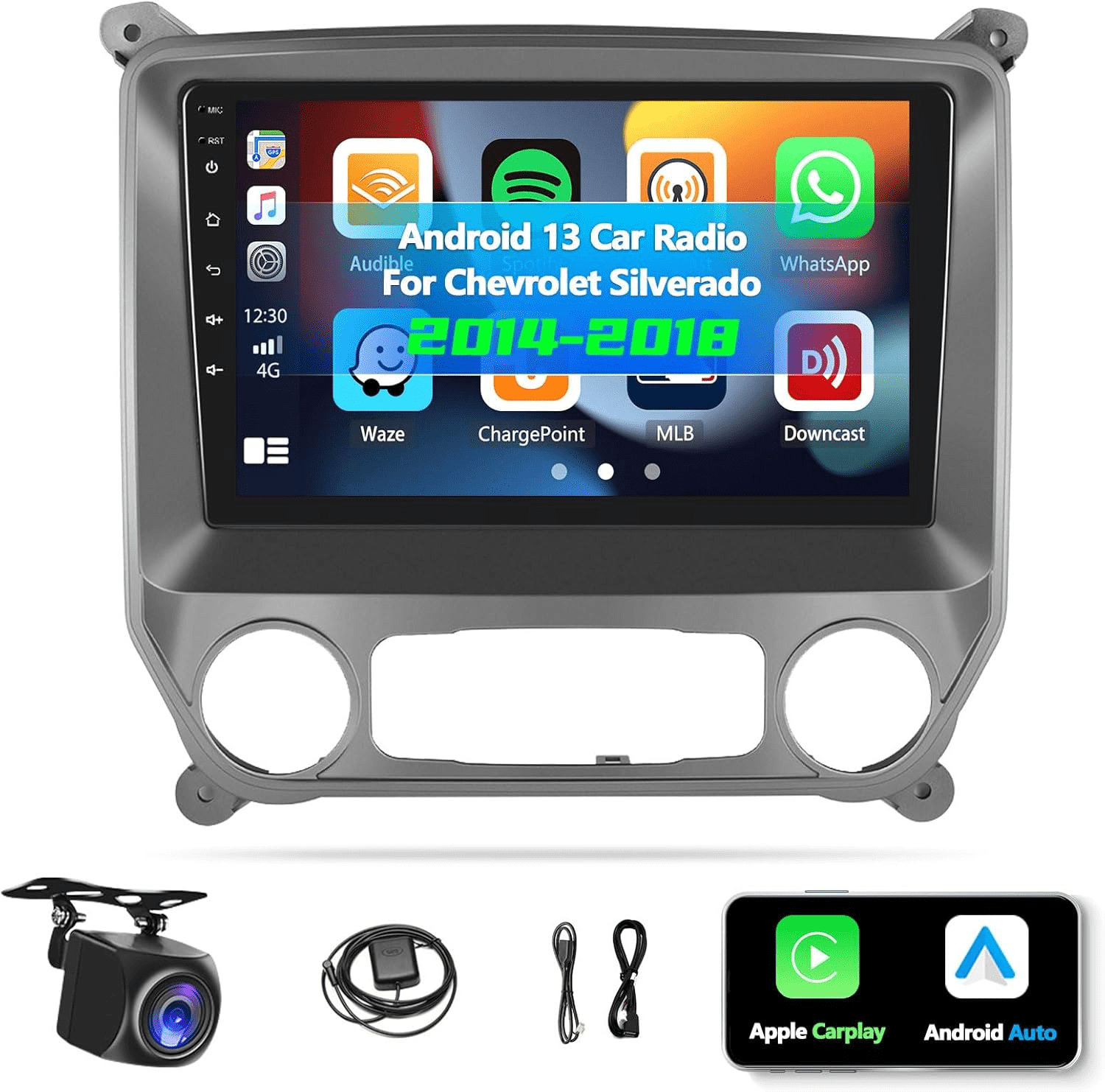 Car Stereo Radio for 2014-2018 Chevrolet Silverado & GMC Sierra Android ...