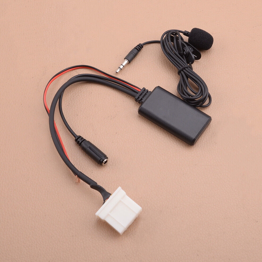 Car Stereo Radio AUX for Audio Cable Adapter Bluetooth Mic Fit For for ...