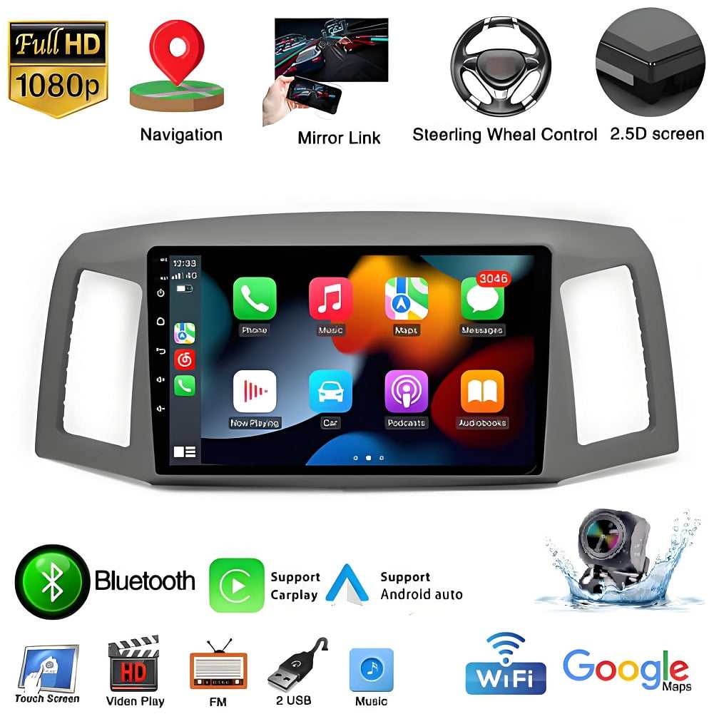 Car Stereo Radio Fit for Jeep Grand Cherokee 2004-2007, 10'' HD ...
