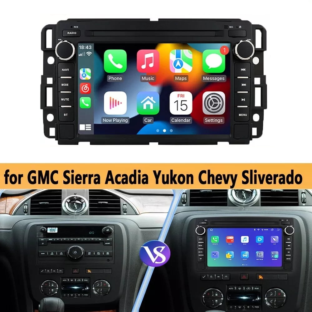 Car Stereo Radio For GMC Yukon Chevy Silverado Sierra Android 13 GPS ...